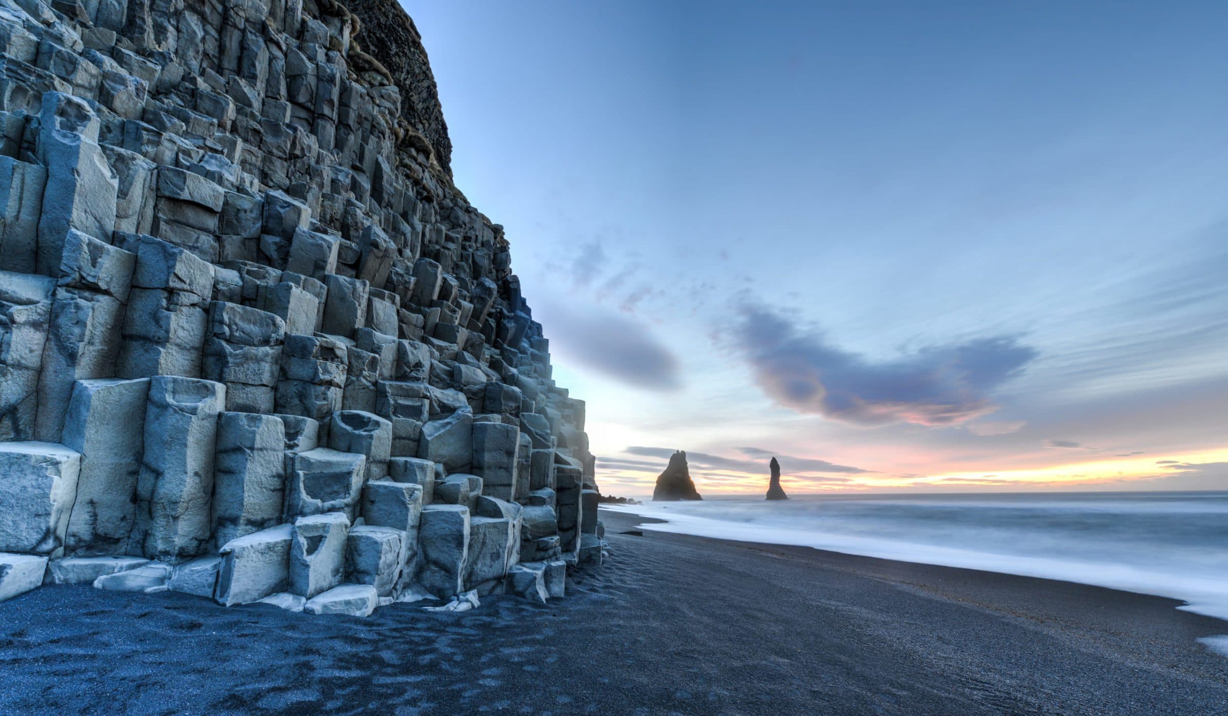 Reynisdrangar basalt sea cliffs | South Iceland | Iceland Travel